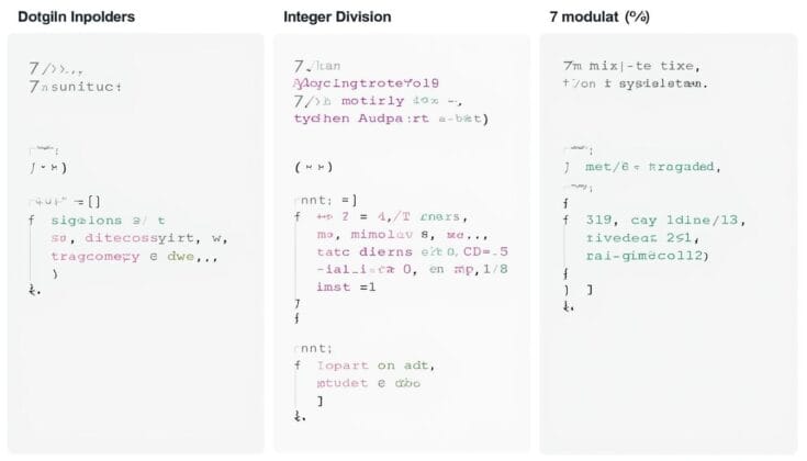 Maîtriser division, modulo et division entière en Python