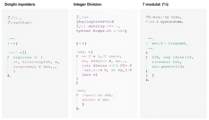 Maîtriser division, modulo et division entière en Python