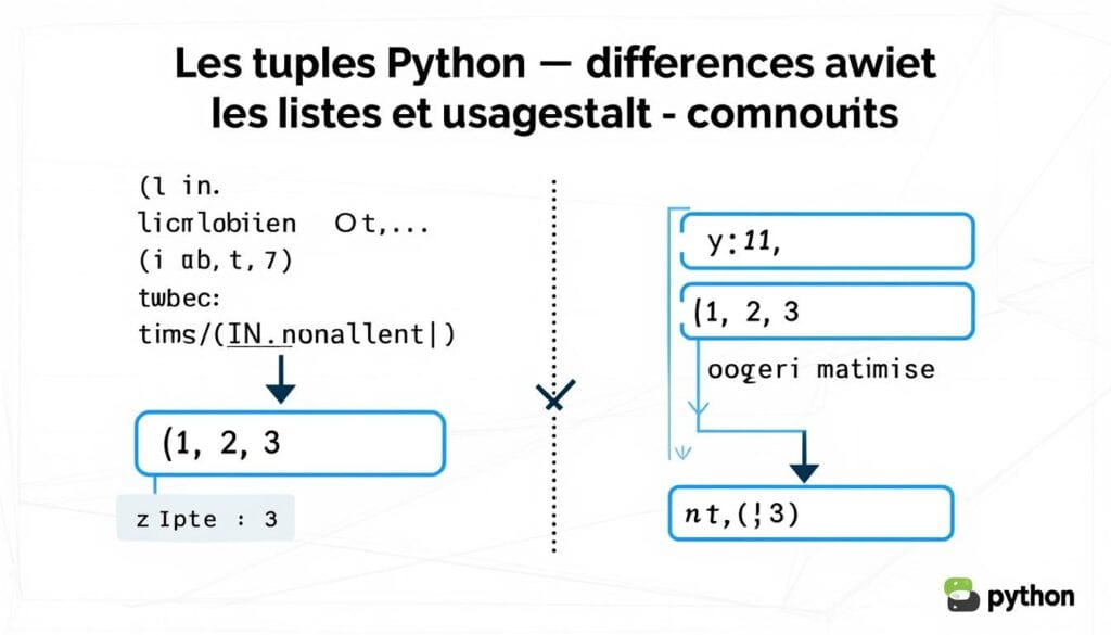 Tuples Python : clés, différences et usages pratiques